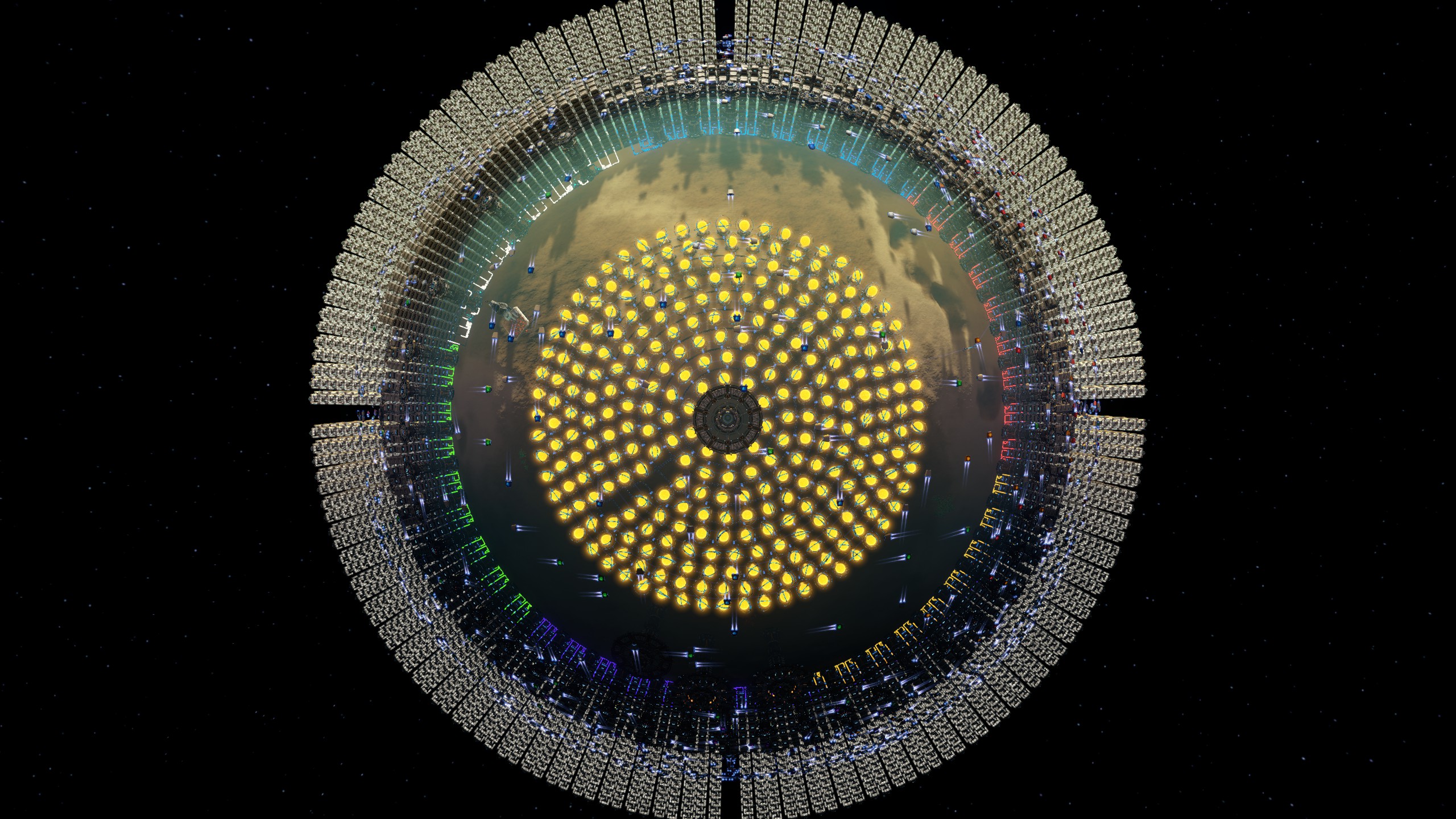 Dyson Sphere Blueprints - Universe Matrix production at 4k/sec