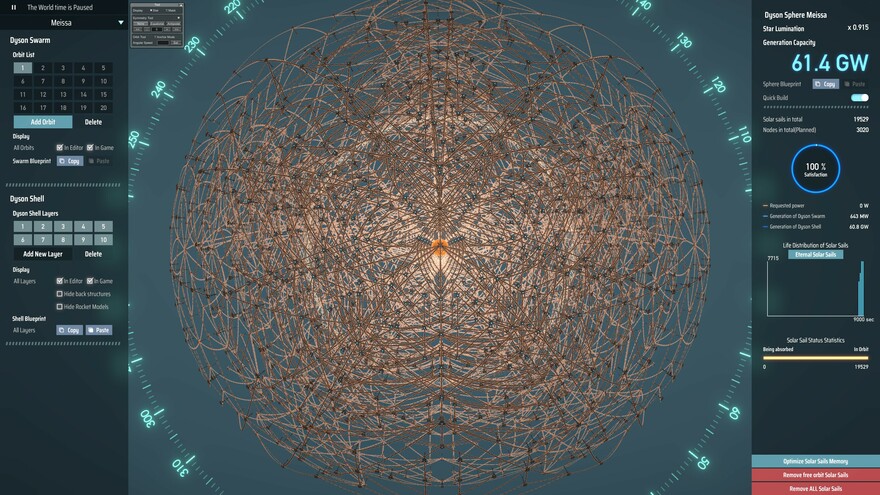 Dyson Sphere Blueprints - 10 Layer Dyson Frame