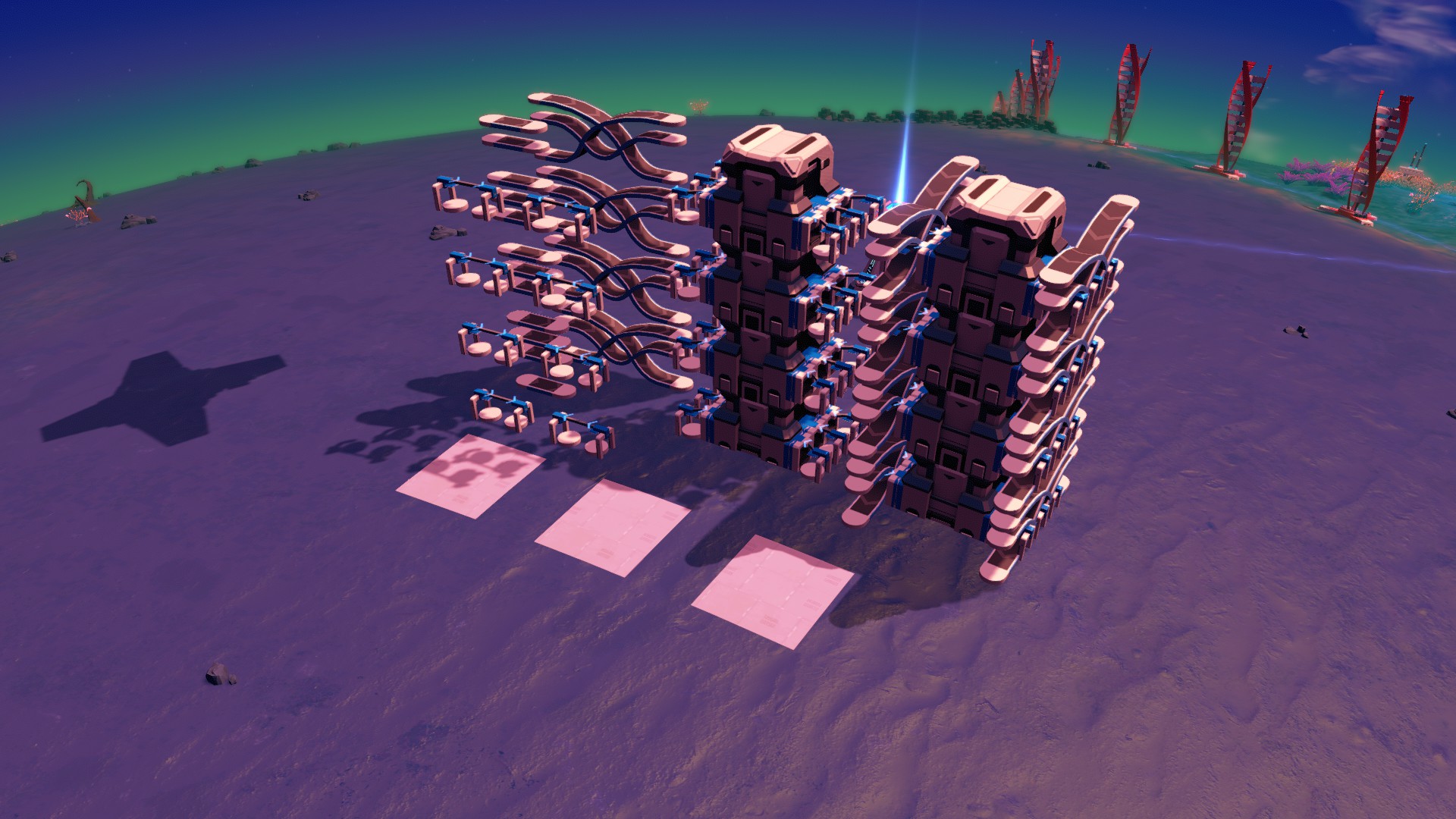 Dyson Sphere Blueprints - Vertical Bus Toolkit Squiggly Belts