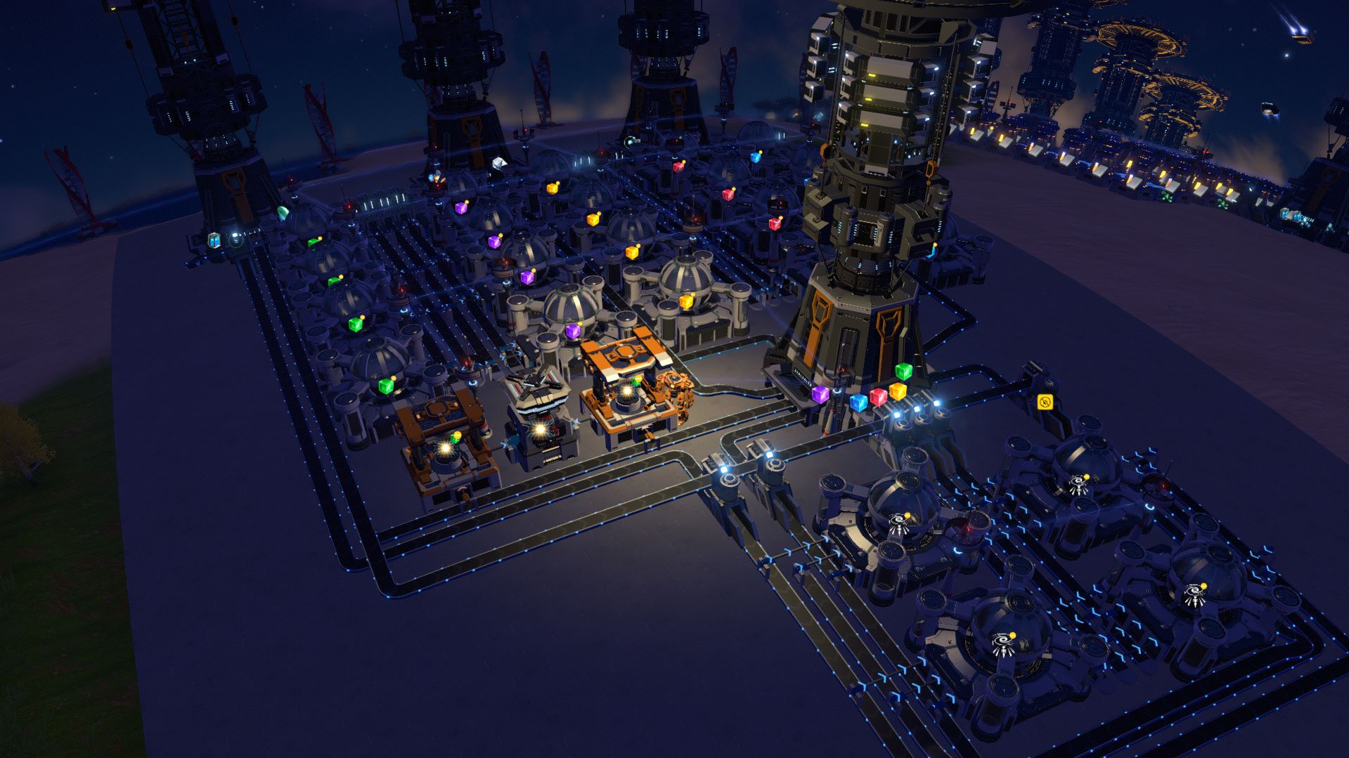 Dyson Sphere Blueprints - Science 3/3. Blue+Red+Yellow+Purple+Green Cube