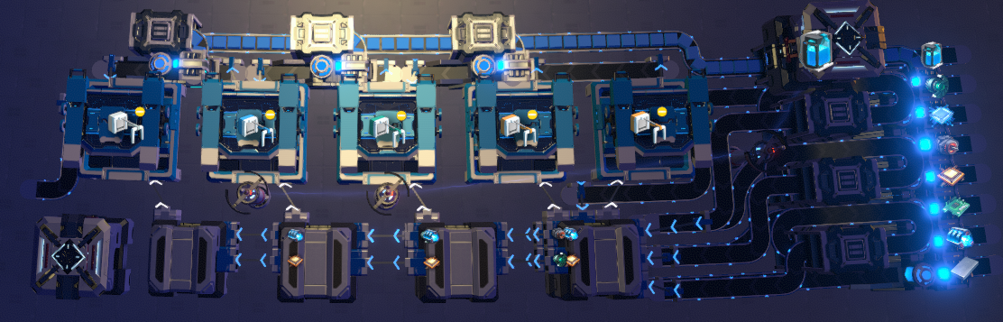 Dyson Sphere Blueprints - Pile Sorter, tight and compact, with Prof