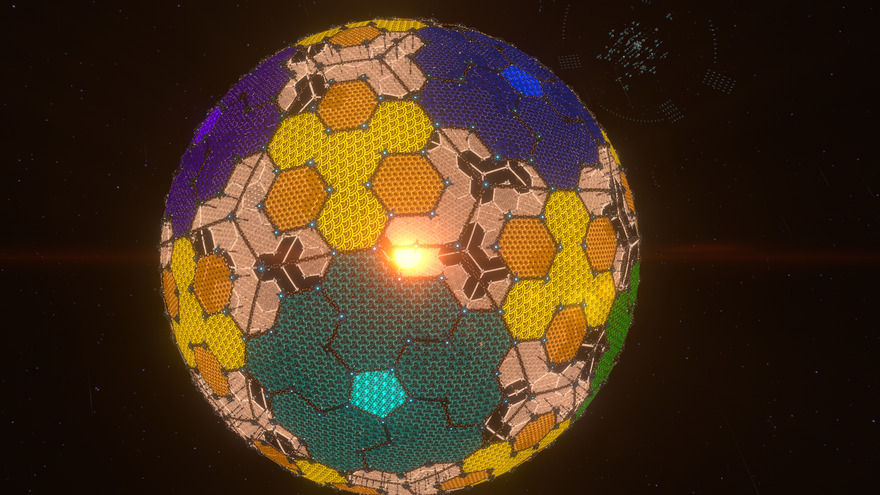 Dyson Sphere Blueprints - Cursed Hexagons - with Solar panels