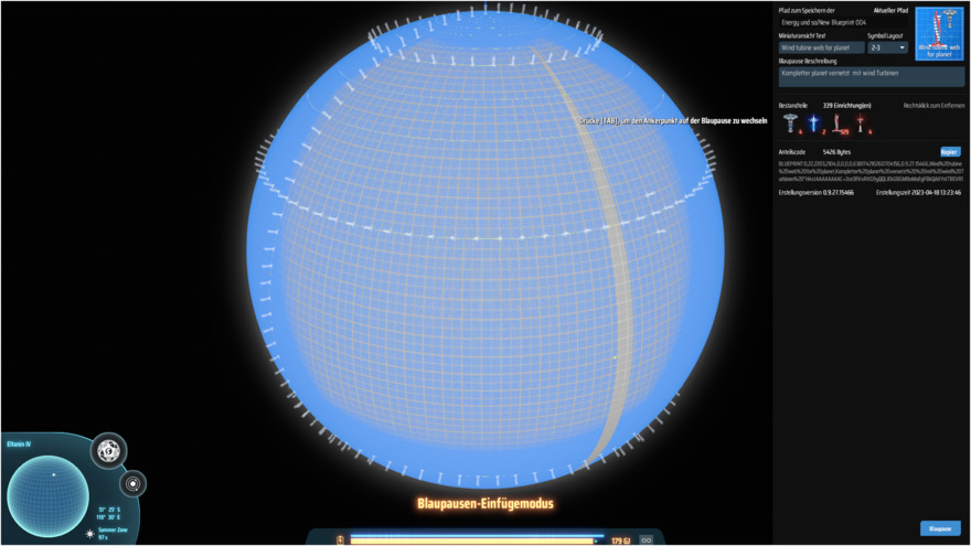 Dyson Sphere Blueprints - Wind Turbine-web for the planet