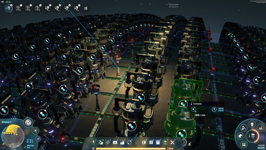 Dyson Sphere Blueprints - Fractionator set up