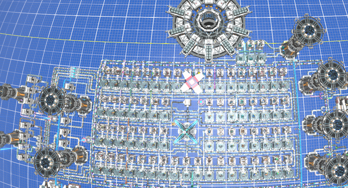 Dyson Sphere Blueprints - [FROM RAW] Dark Fog Square Mall + Feeder