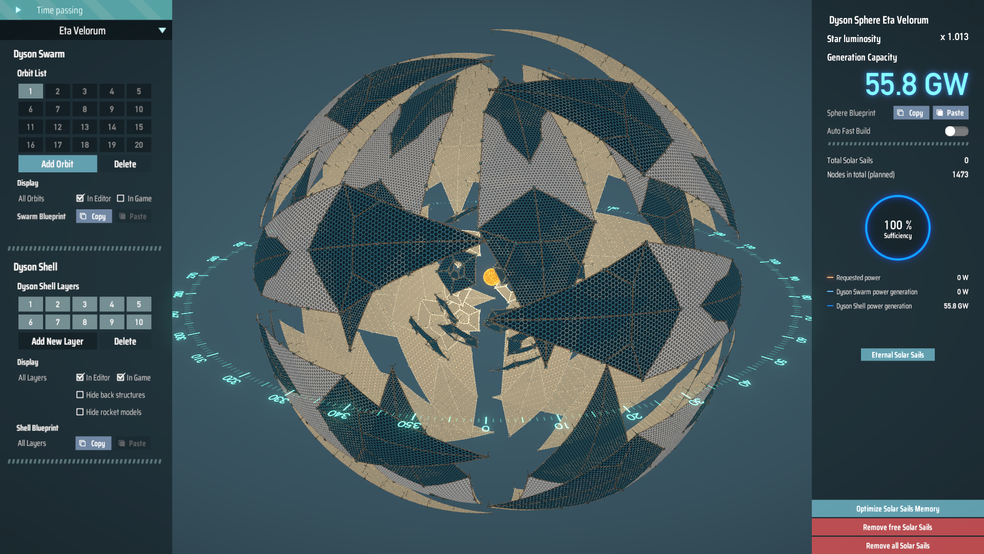 Dyson Sphere Blueprints - Nucleus - 55.8GW @ 1x lum