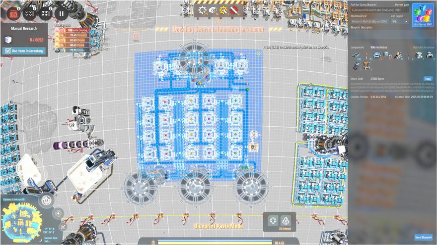 Dyson Sphere Blueprints - Research Mall (EndGame)